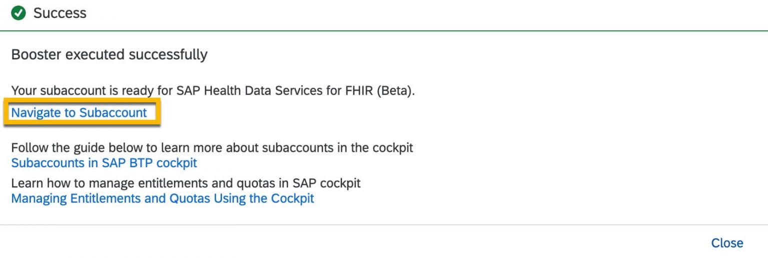 Getting Started Booster for SAP Health Data Services for FHIR