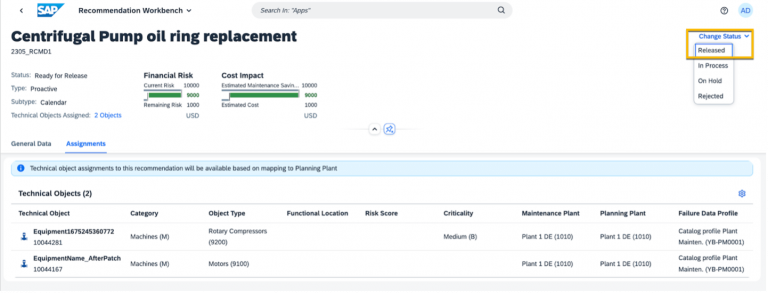 SAP Asset Performance Management – Recommendation Management - ERP Q&A