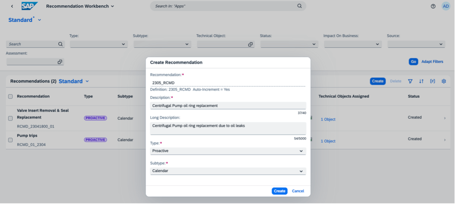 SAP Asset Performance Management – Recommendation Management - ERP Q&A