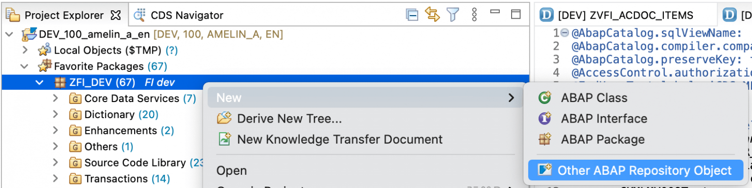 Create a simple CDS view and show data as an IDA reports (aka ALV on HANA)
