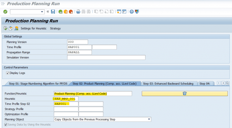 PP/DS Detailed Scheduling: Step-by-Step Functional Guide