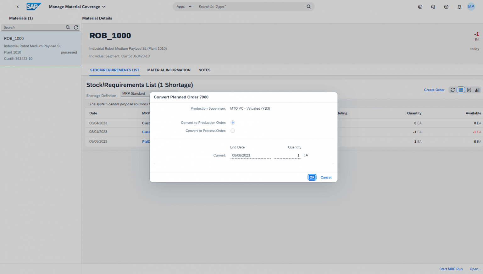 SAP S/4HANA Cloud Make-to-Order (MTO) with Advanced Variant ...