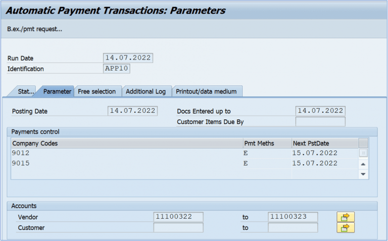 Central Payment through APP (Automatic Payment Program)