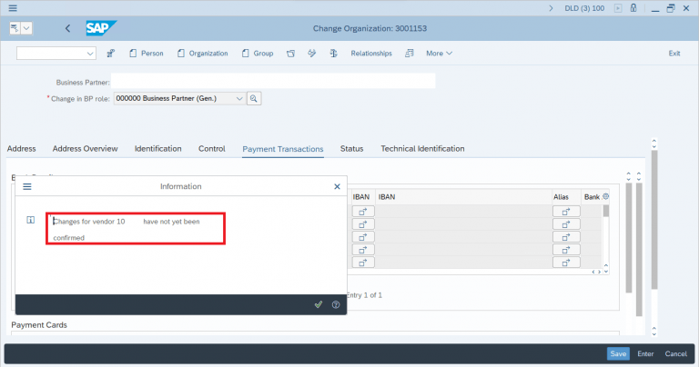 Automatic Payment Blocking When Changing The Bank Details Of The ...