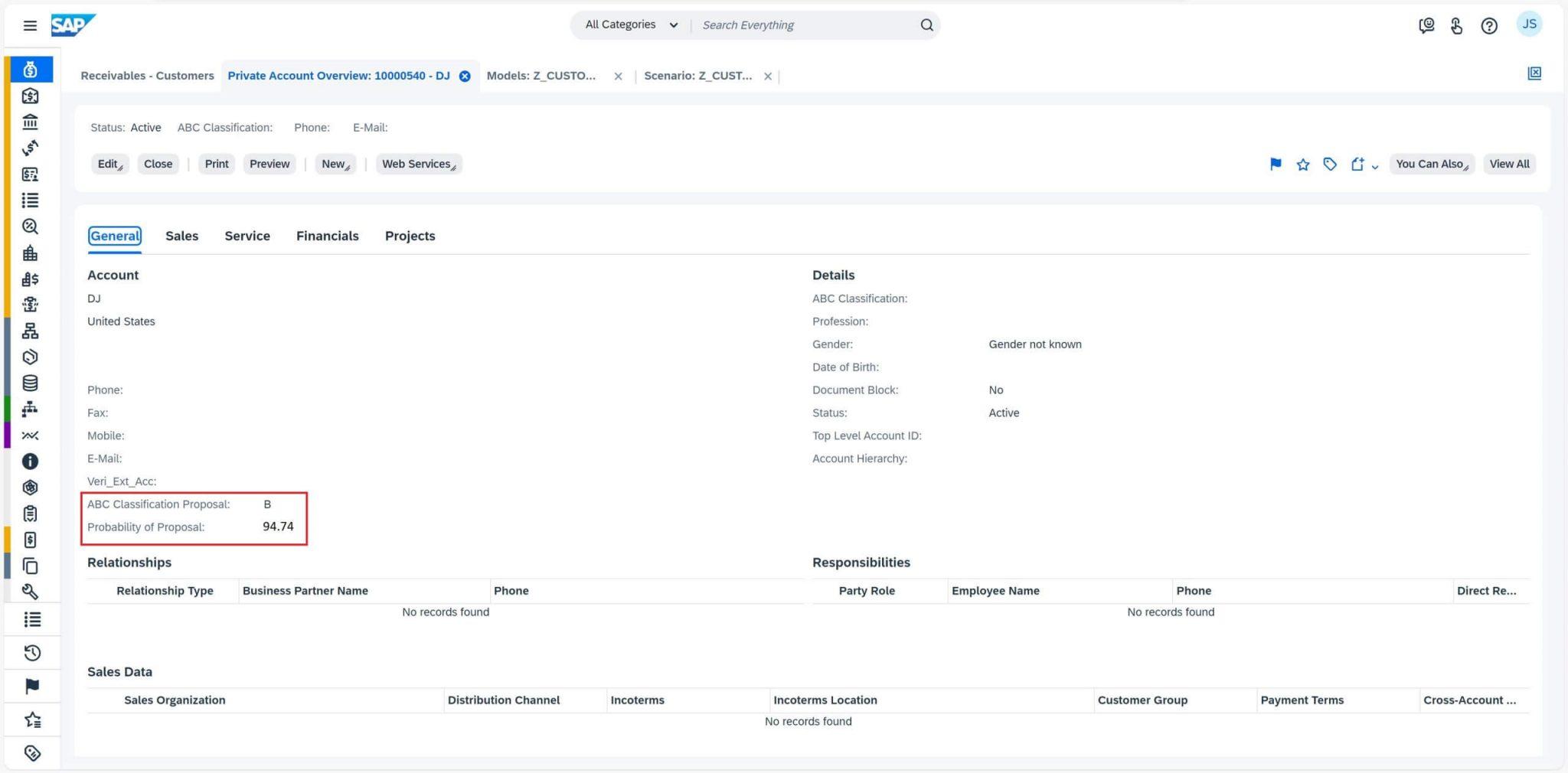 Customer ABC Classification Proposal in Machine Learning Cockpit