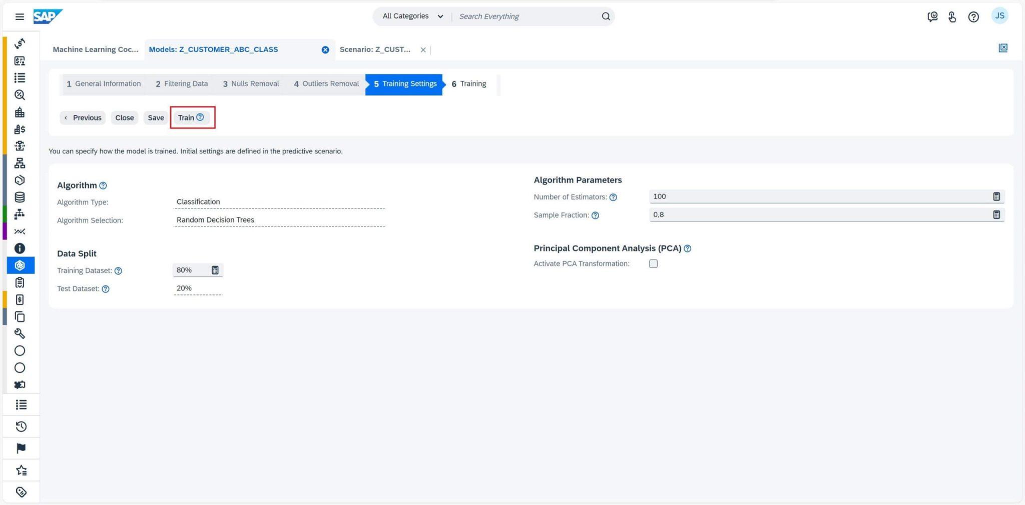 Customer ABC Classification Proposal in Machine Learning Cockpit - ERP Q&A