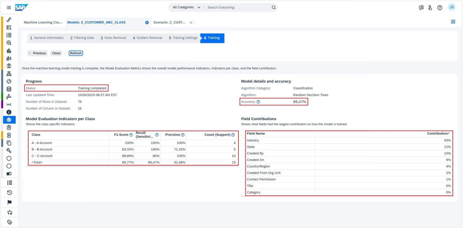 Customer ABC Classification Proposal in Machine Learning Cockpit