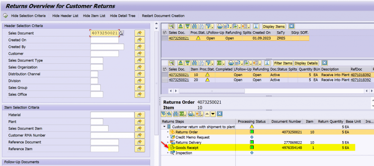 EWM – ARM Advanced Returns Management integration with EWM - ERP Q&A