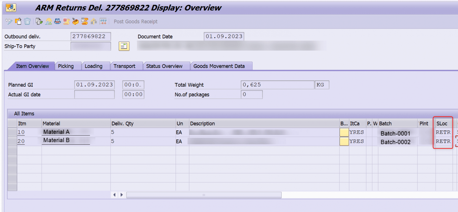 EWM – ARM Advanced Returns Management integration with EWM - ERP Q&A