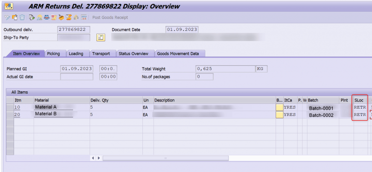 EWM – ARM Advanced Returns Management integration with EWM - ERP Q&A