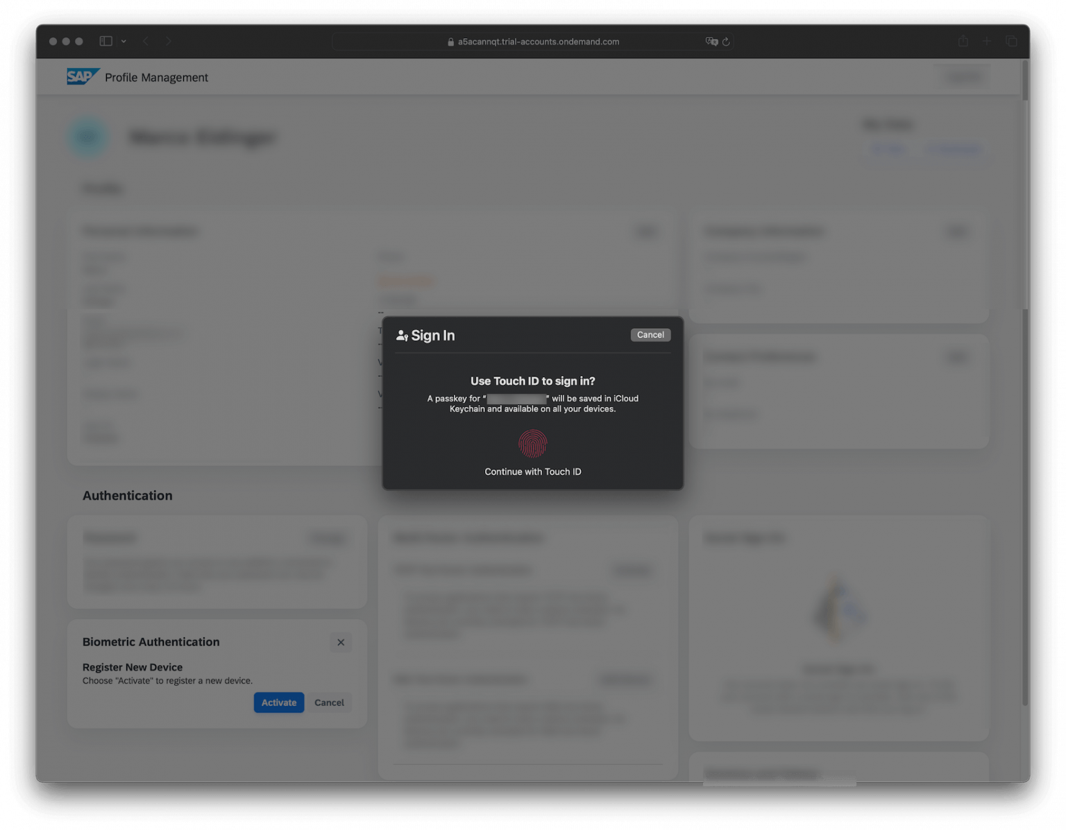 Passwordless Authentication with SAP BTP SDK for iOS and SAP Cloud ...