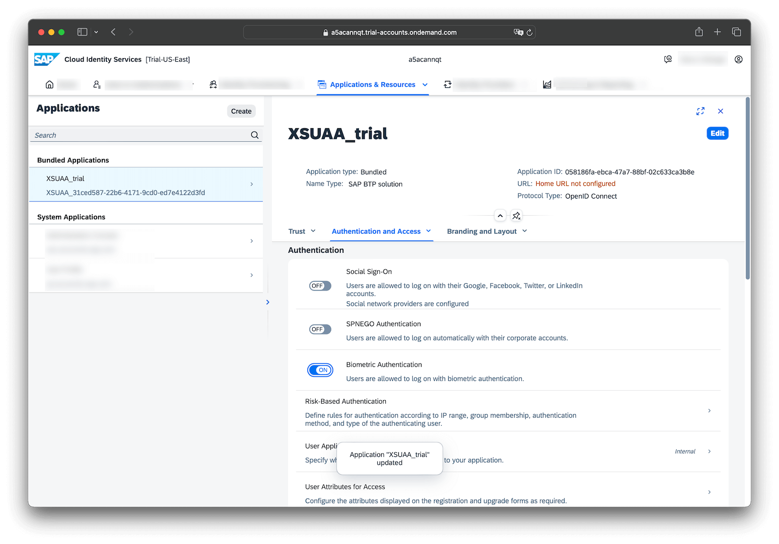 Passwordless Authentication with SAP BTP SDK for iOS and SAP Cloud Identity Services