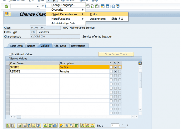 Influence Resource Related Billing through AVC (Advanced Variant ...