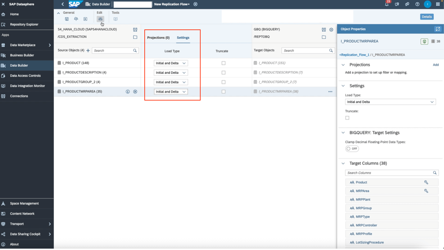 Replication Flows – SAP Datasphere and Google Big Query - ERP Q&A
