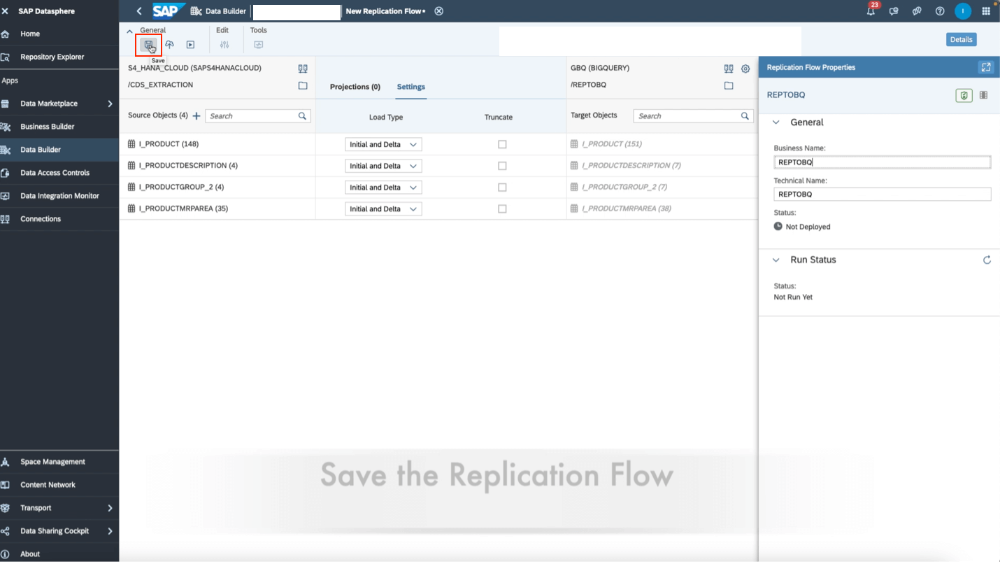 Replication Flows – SAP Datasphere and Google Big Query - ERP Q&A