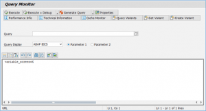 ABAP BICS Query Display mode Study Guide