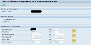Cental Finance and PCA Postings Replication - ERP Q&A