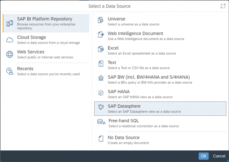 Connect SAP Web Intelligence to SAP Datasphere analytic models using OAuth 2.0 - ERP Q&A