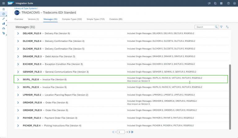 Integration Advisor – Tradacoms Message Standard