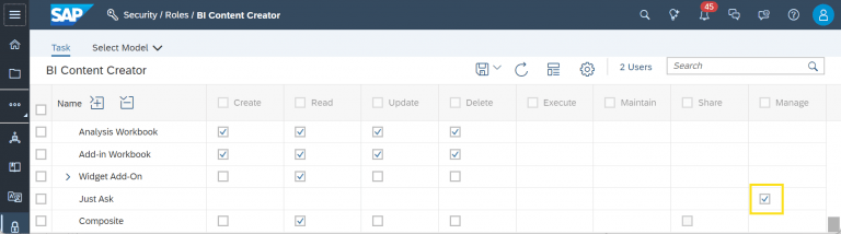 Initial Release of SAP Analytics Cloud Just Ask