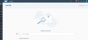 Initial Release of SAP Analytics Cloud Just Ask