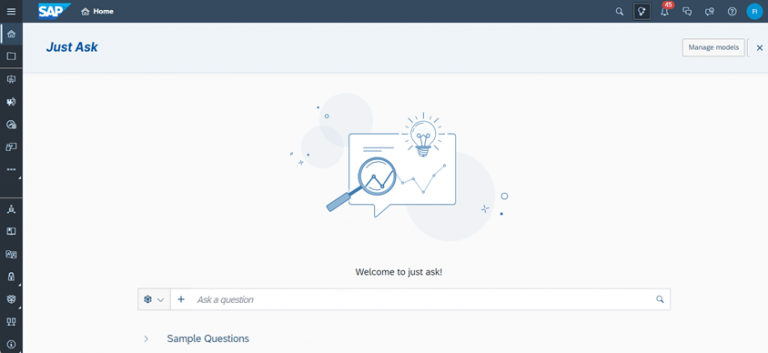 Initial Release of SAP Analytics Cloud Just Ask