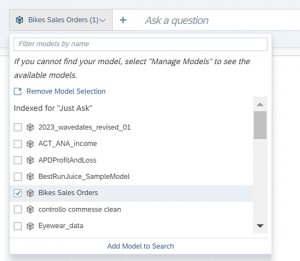 Initial Release of SAP Analytics Cloud Just Ask