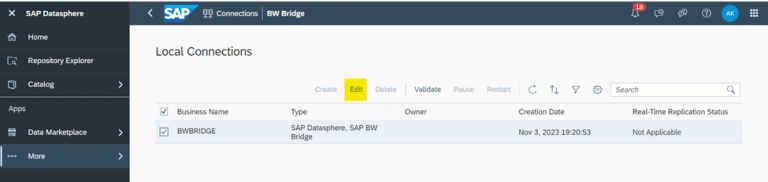 SAP BW Bridge In SAP Datasphere : Connectivity Between S/4HANA System ...