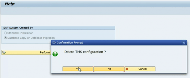 STMS Reconfiguration for SAP System after Refresh