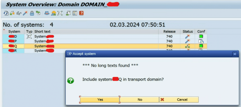 STMS Reconfiguration for SAP System after Refresh