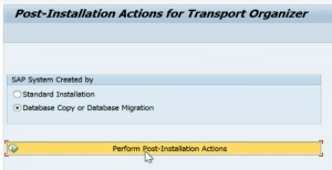 STMS Reconfiguration for SAP System after Refresh