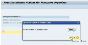 STMS Reconfiguration for SAP System after Refresh