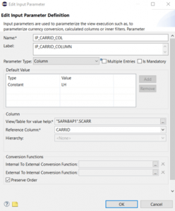 5 shades of input parameter types in calculation views