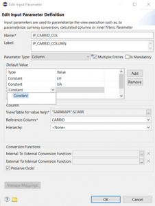 5 shades of input parameter types in calculation views