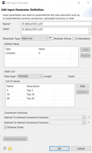 5 shades of input parameter types in calculation views