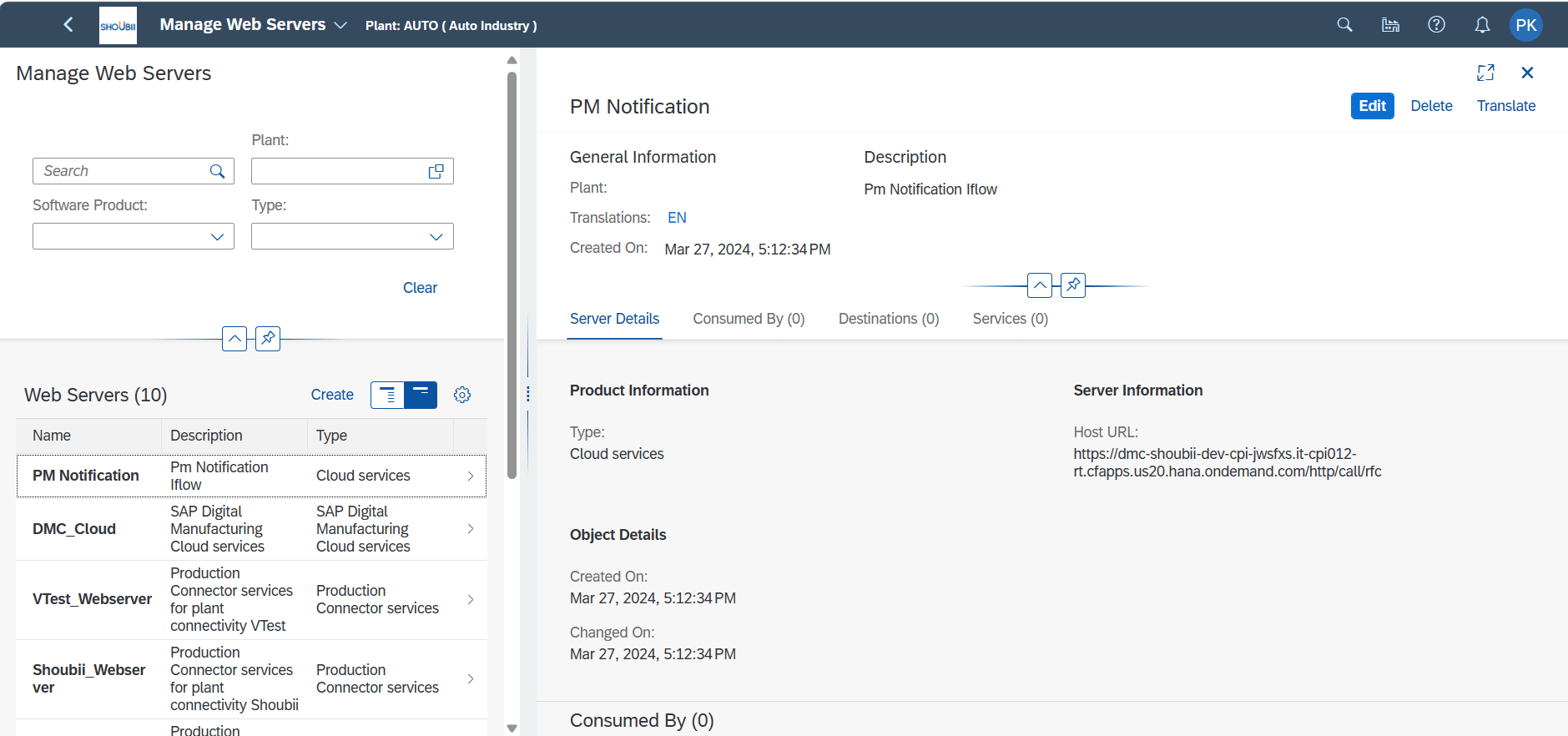 PM Notification Configuration from DMC to ERP - ERP Q&A