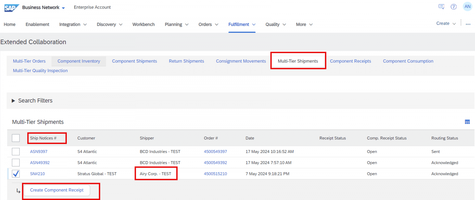 Multi-tier Collaborative Outsourcing Manufacturing Process with SAP Business Network