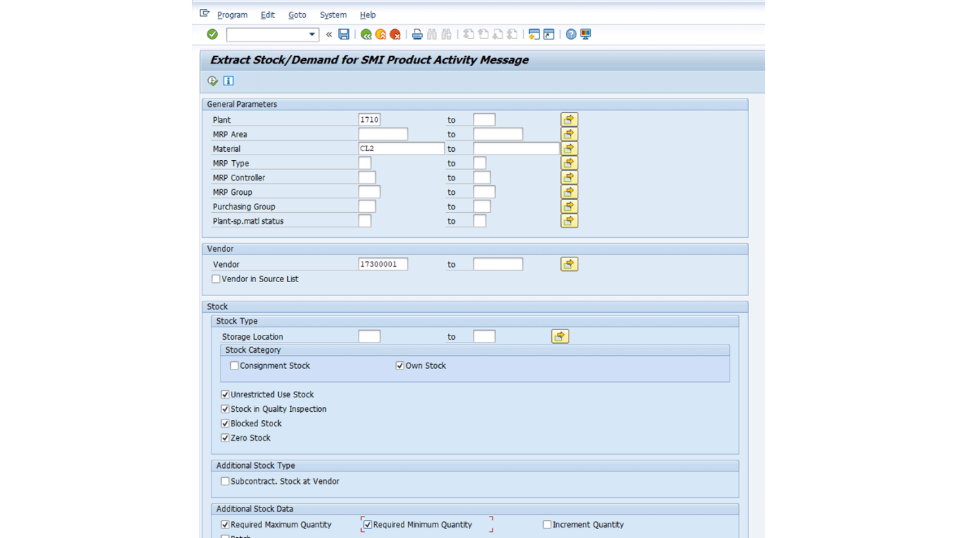 Replenishment based Supplier Managed Inventory with SAP Business Network