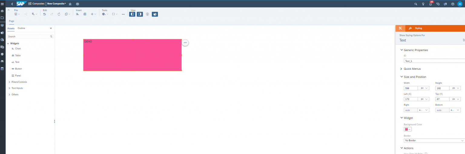Composites in SAP Analytics Cloud