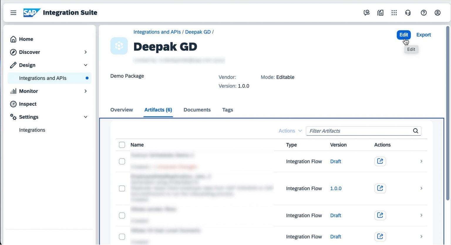 SAP Integration Suite: AI-Driven Integration Flow