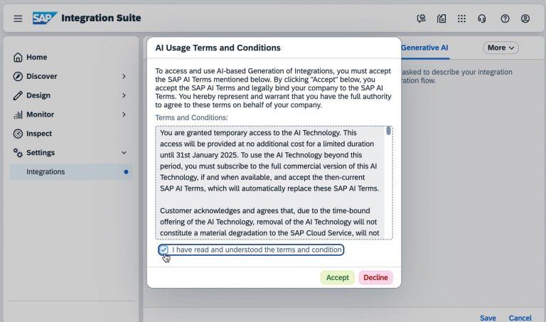 SAP Integration Suite: AI-Driven Integration Flow