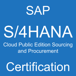 SAP S/4HANA Cloud PE Sourcing and Procurement Certification