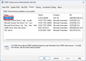 Datasphere to Power BI via an ODBC Connection