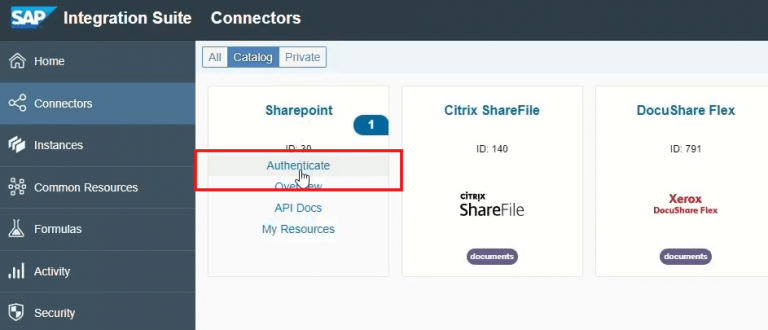 Accessing SharePoint files from Datasphere using BTP Open Connectors