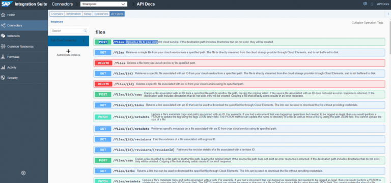 Accessing SharePoint files from Datasphere using BTP Open Connectors