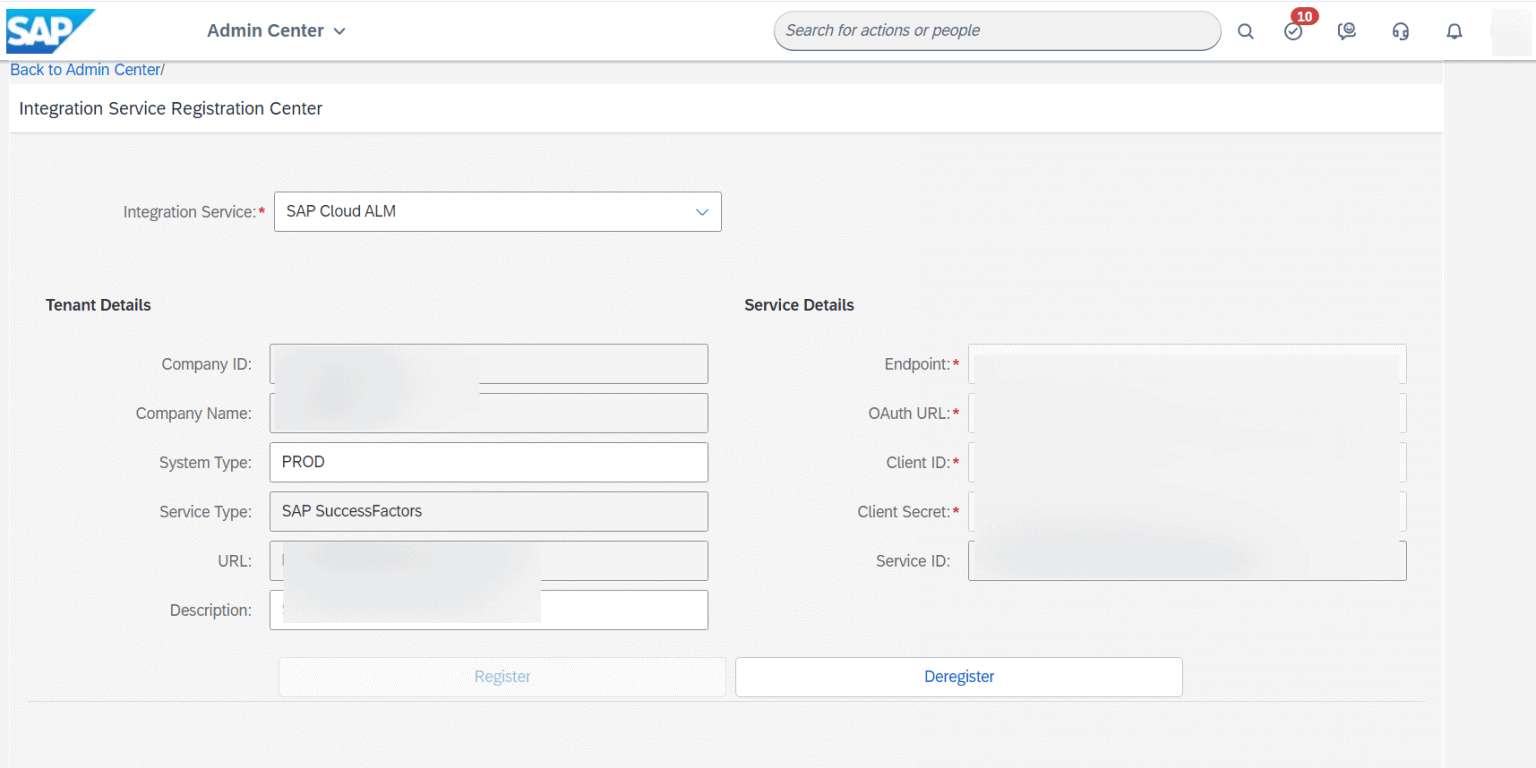 SAP CALM and SAP SuccessFactors