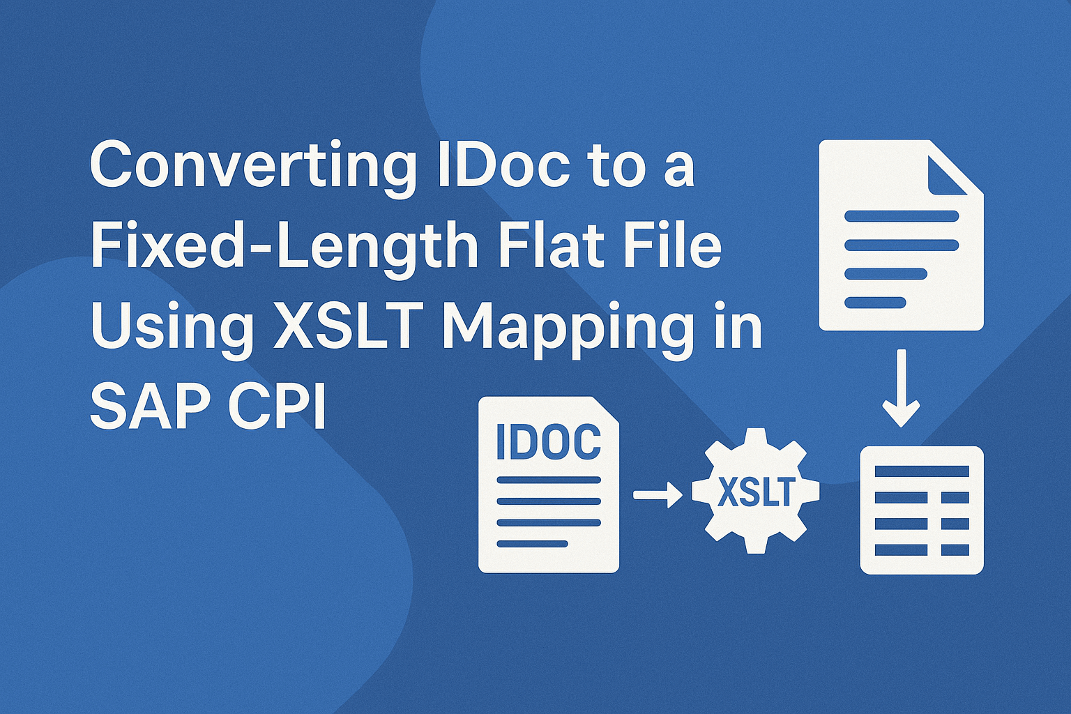 Converting an IDoc to a Fixed-Length Flat File Using XSLT Mapping in ...