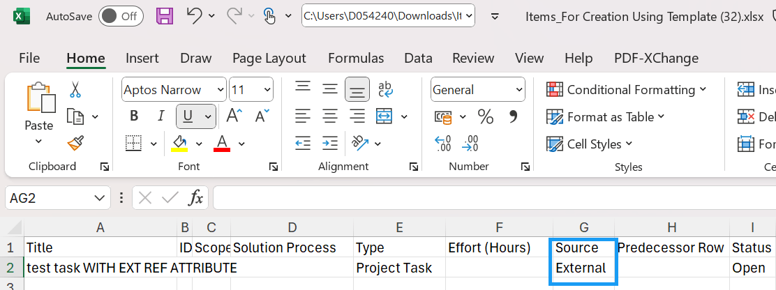 Easily manage external content imported via APIs or Excel in Cloud ALM.
