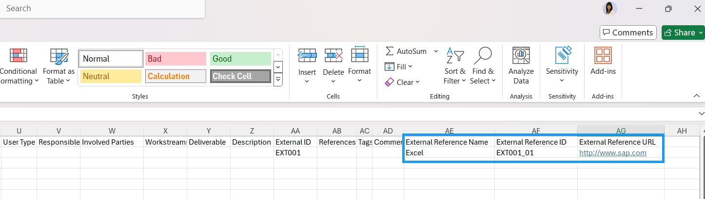 Easily manage external content imported via APIs or Excel in Cloud ALM.