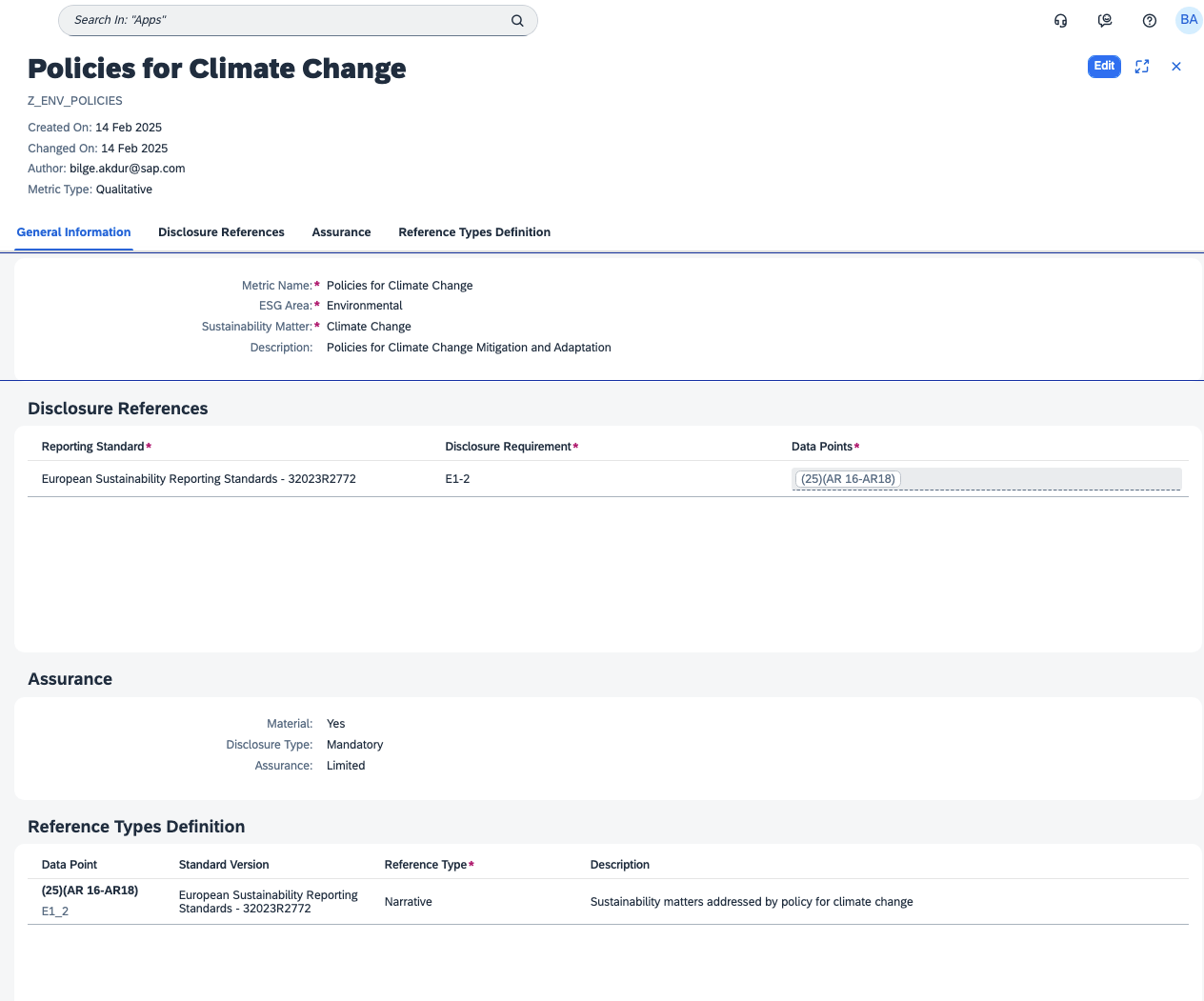 SAP Sustainability Control Tower: Q1 2025 Updates & Highlights